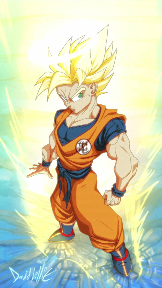 Goku Powerup Polished by Dreamkeepers on DeviantArt