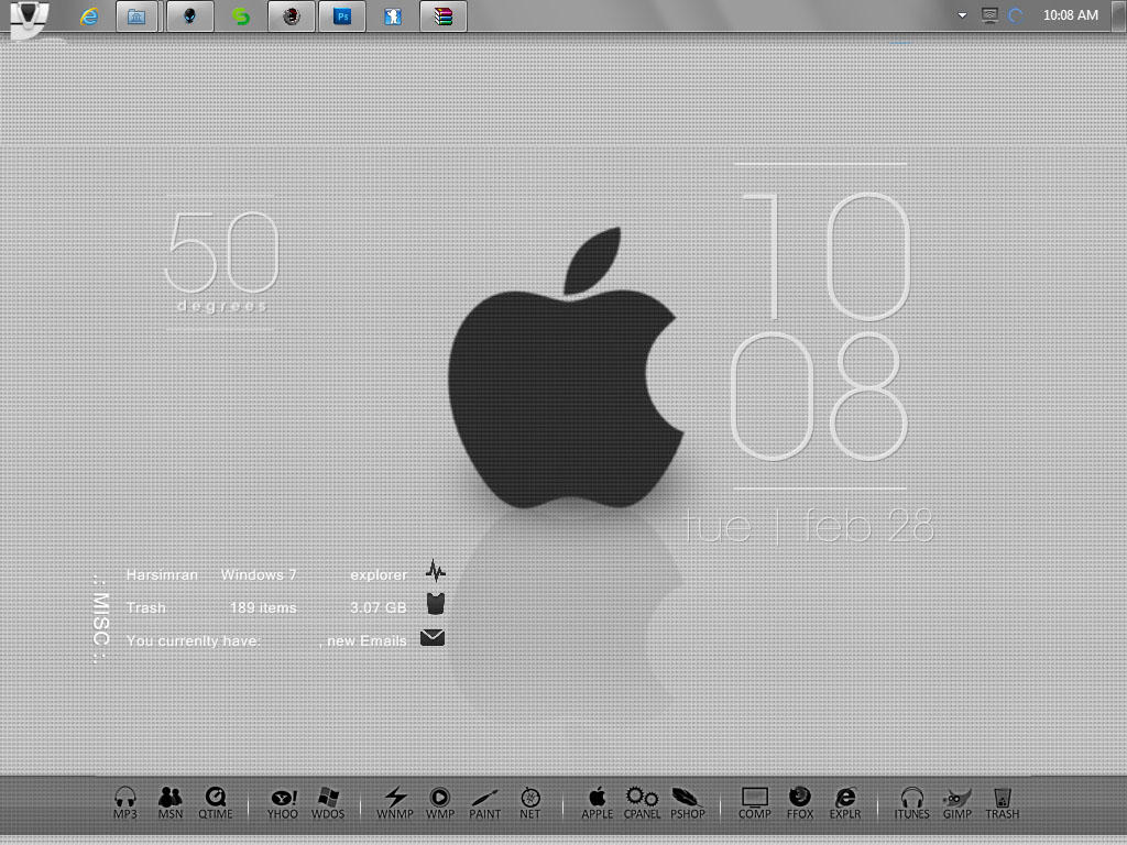 Taskbar- Skin for RocketDock by Mafia-007 on DeviantArt