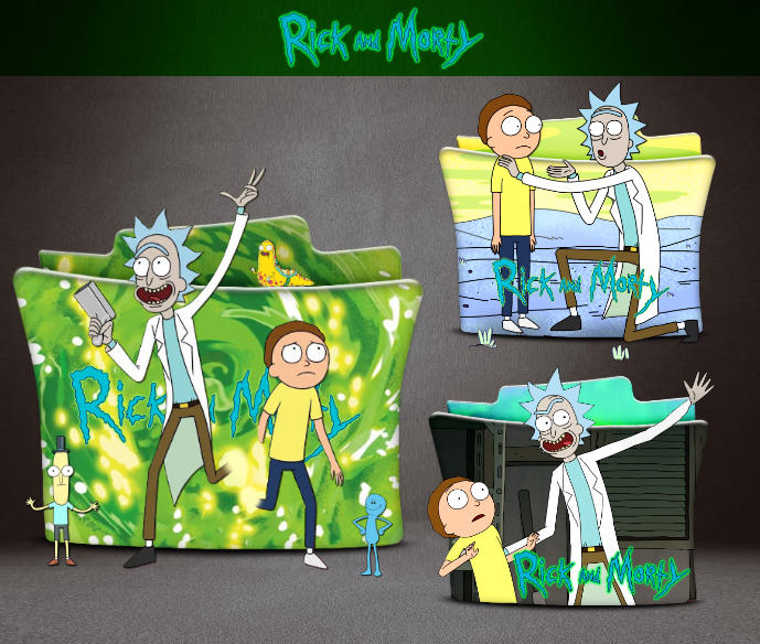 Rick and Morty (2013) Folder Icon by sornay on DeviantArt