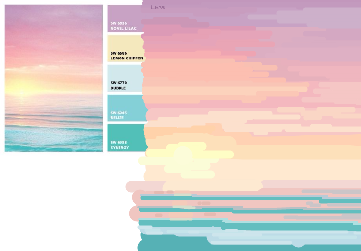 Repaint of an Ocean/Sunset Color Palette by w1lddcatt on DeviantArt