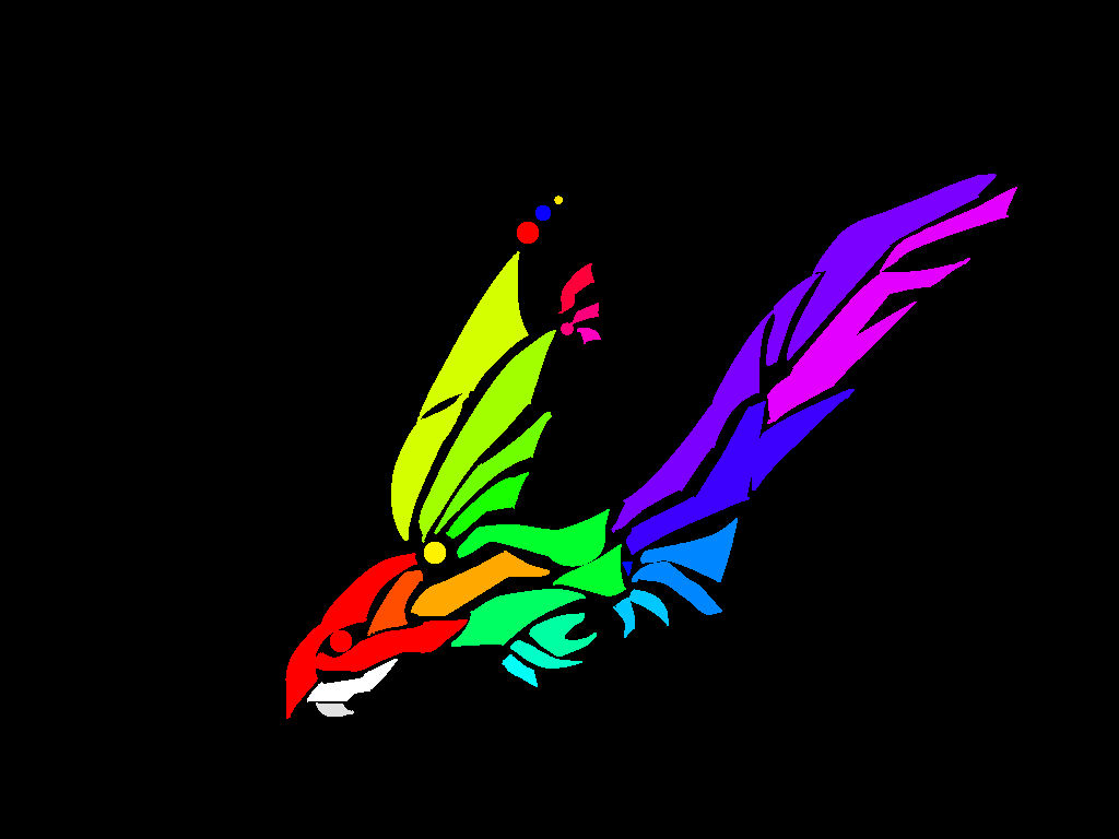 rainbow bird tribal by SoularWolf4 on DeviantArt