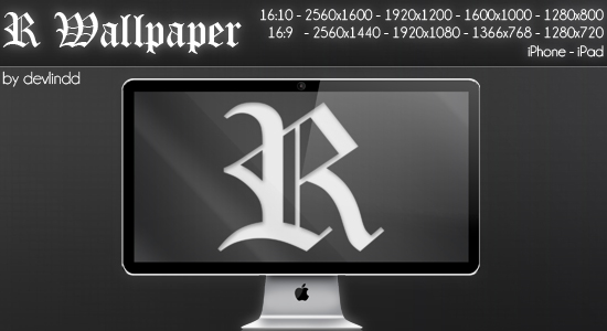 R Wallpaper by devlindd on DeviantArt