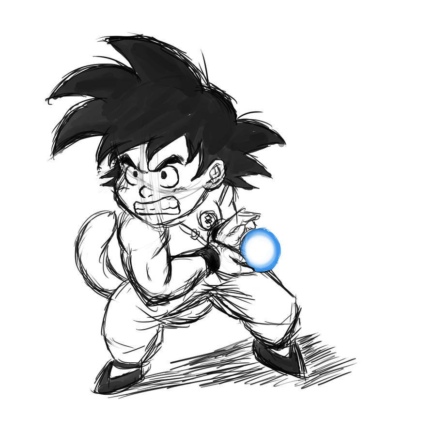 Goku sketch by TaylorBoykin on DeviantArt