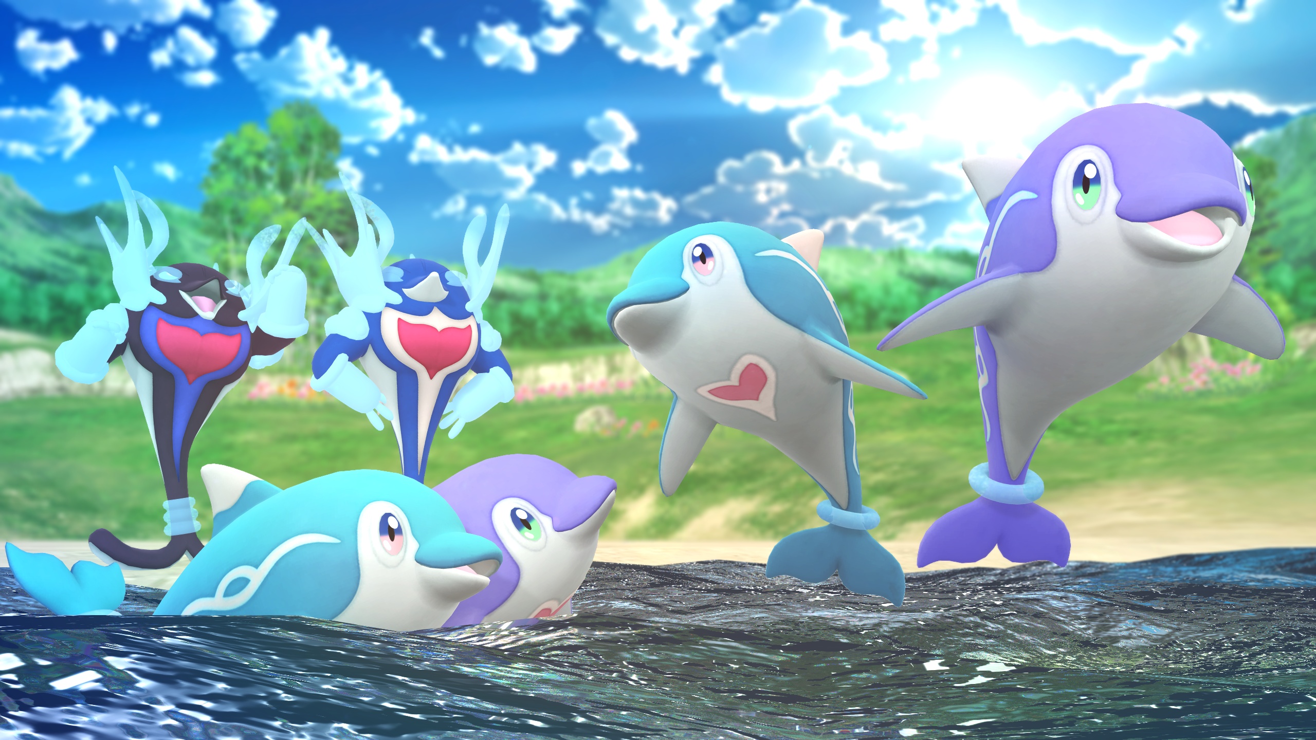 MMD Pokemon - Finizen and Palafin (SV) DL by MovieMakerX on DeviantArt