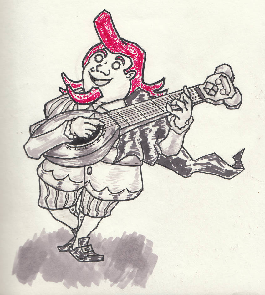 Happy, the Bard by EladioPoblete on DeviantArt