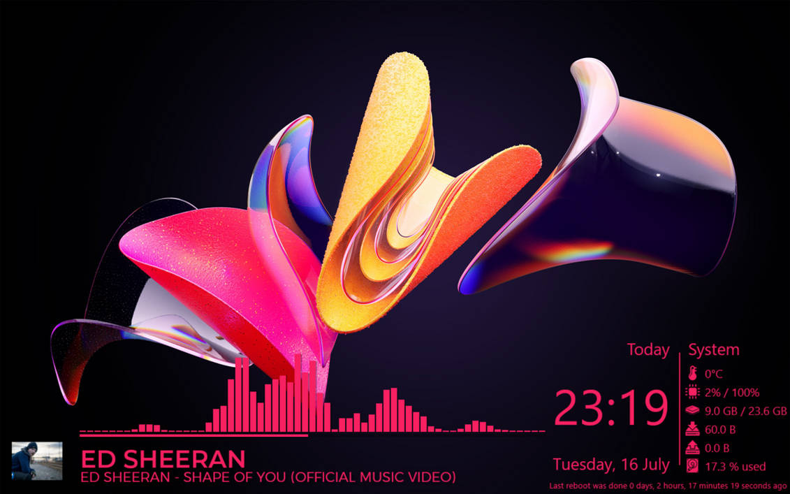 visualizer+clock+systemstats dynamic color fork by CuriousGuy60 on ...