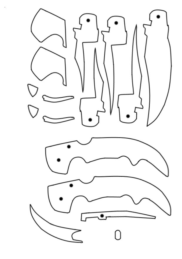 Falchion Knife Template by DatFish on DeviantArt