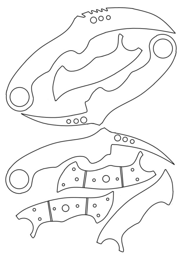 Talon Knife Template by DatFish on DeviantArt