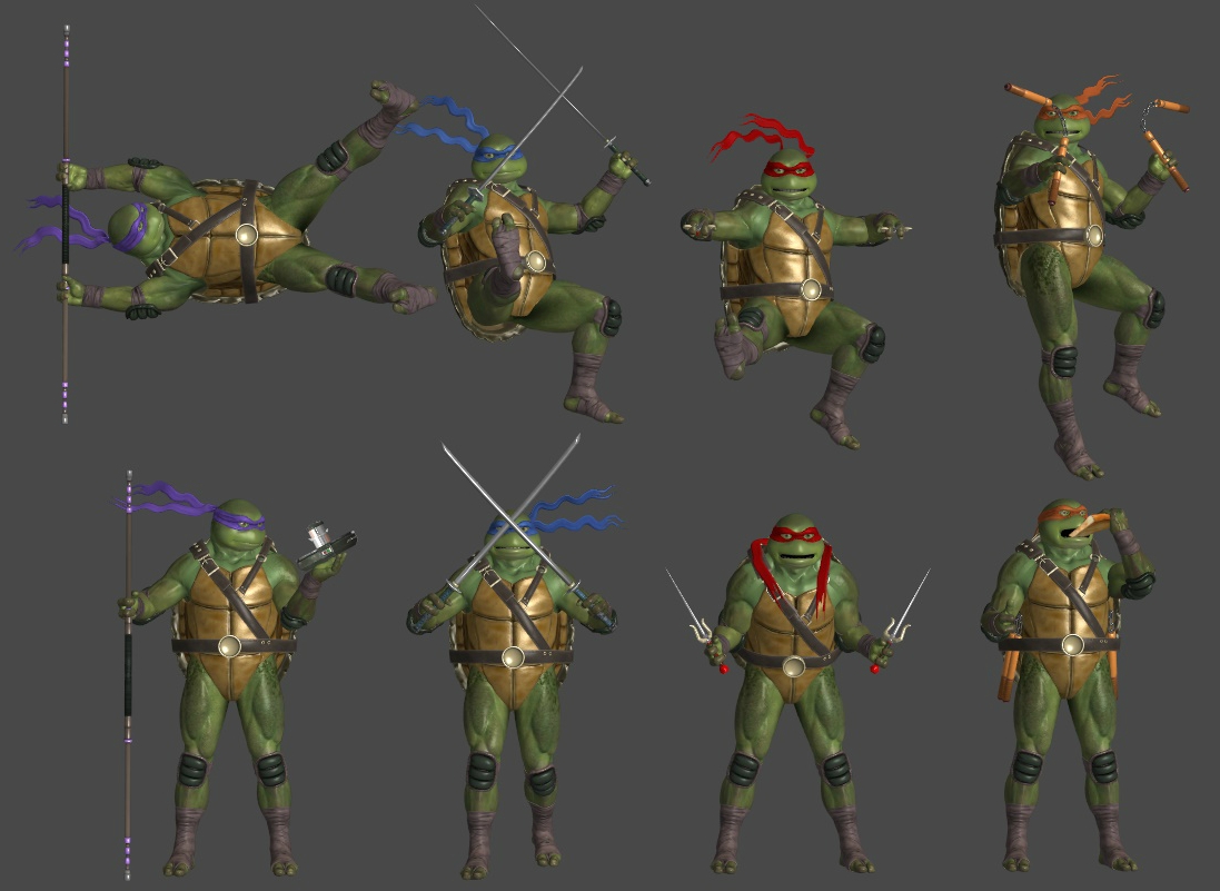 Ninja Turtle Poses
