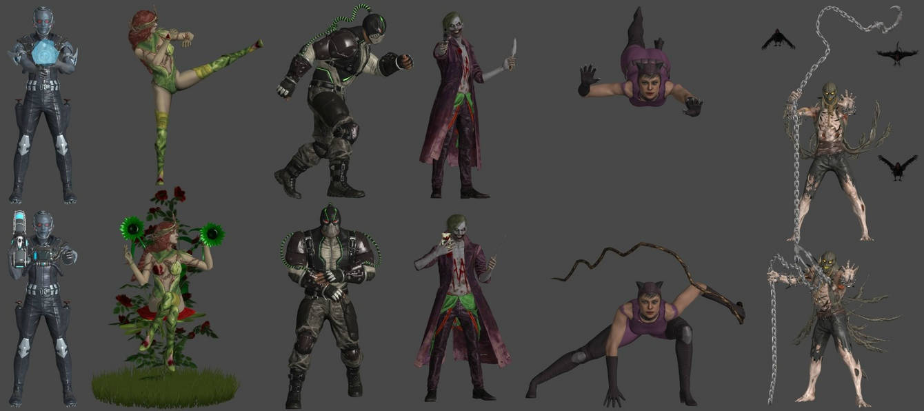 DC Villains Pose Pack 1 by WildGold on DeviantArt