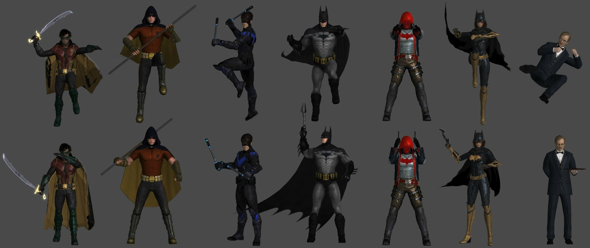 Bat-Family Pose Pack by WildGold on DeviantArt