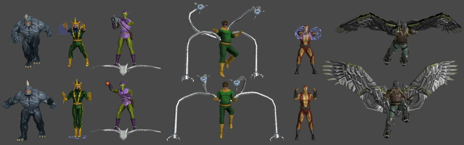 Sinister Six Pose Pack by WildGold on DeviantArt