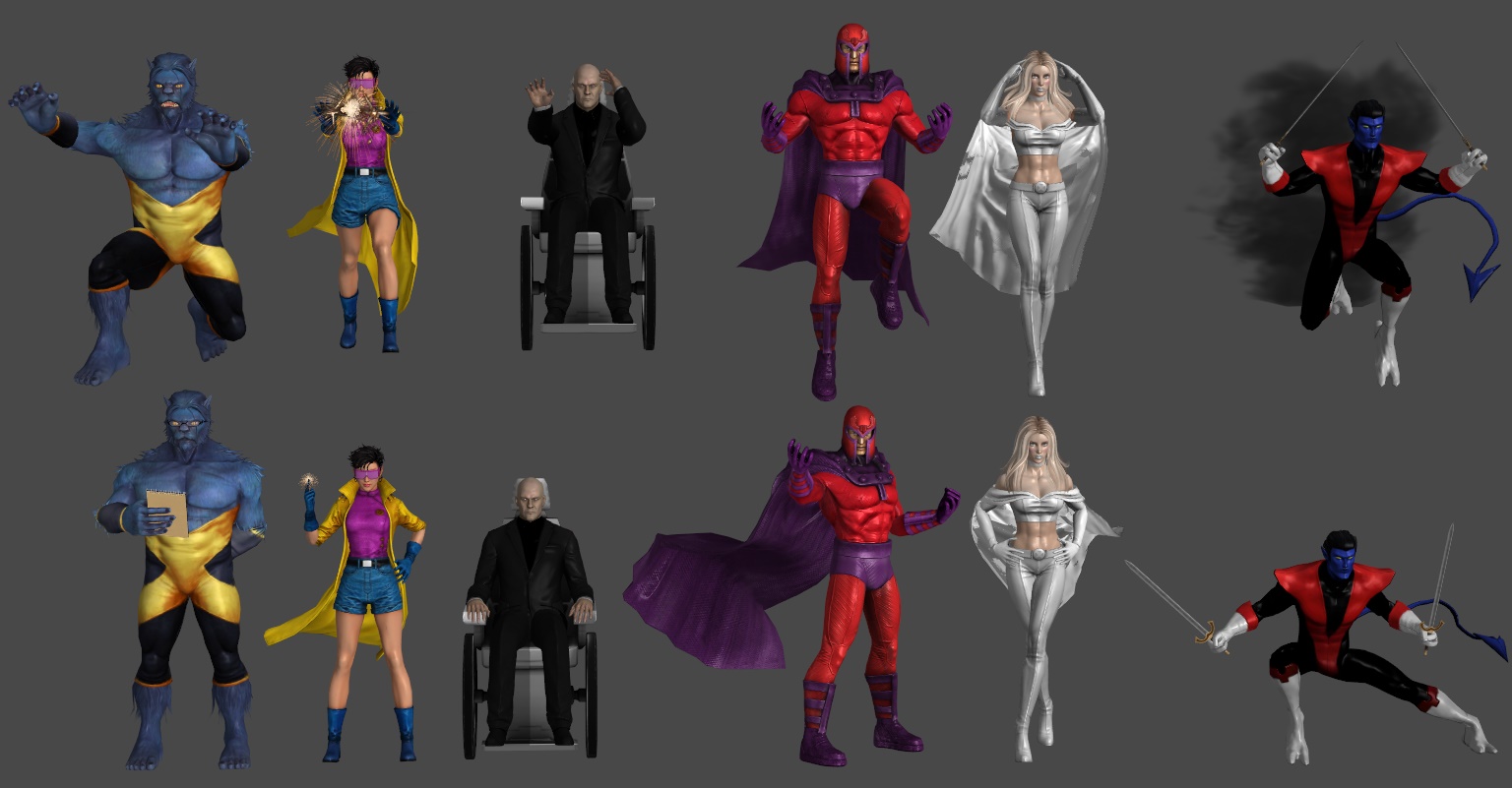 X-Men Pose Pack 2 by WildGold on DeviantArt