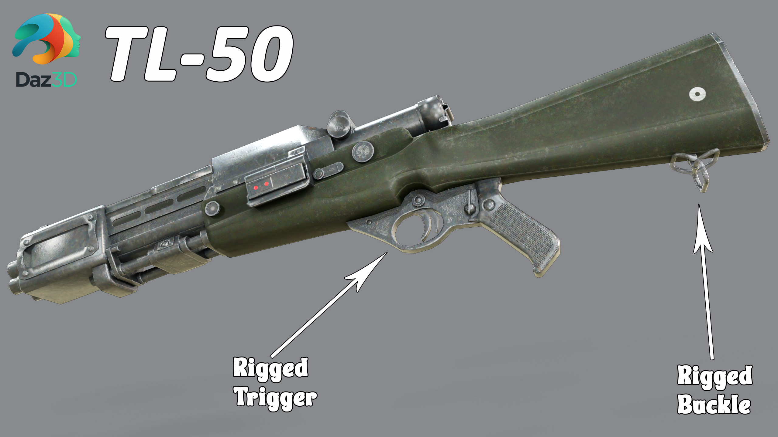 TL-50 Rifle (Iden Variant) for Daz3D Freebie by WildGold on DeviantArt