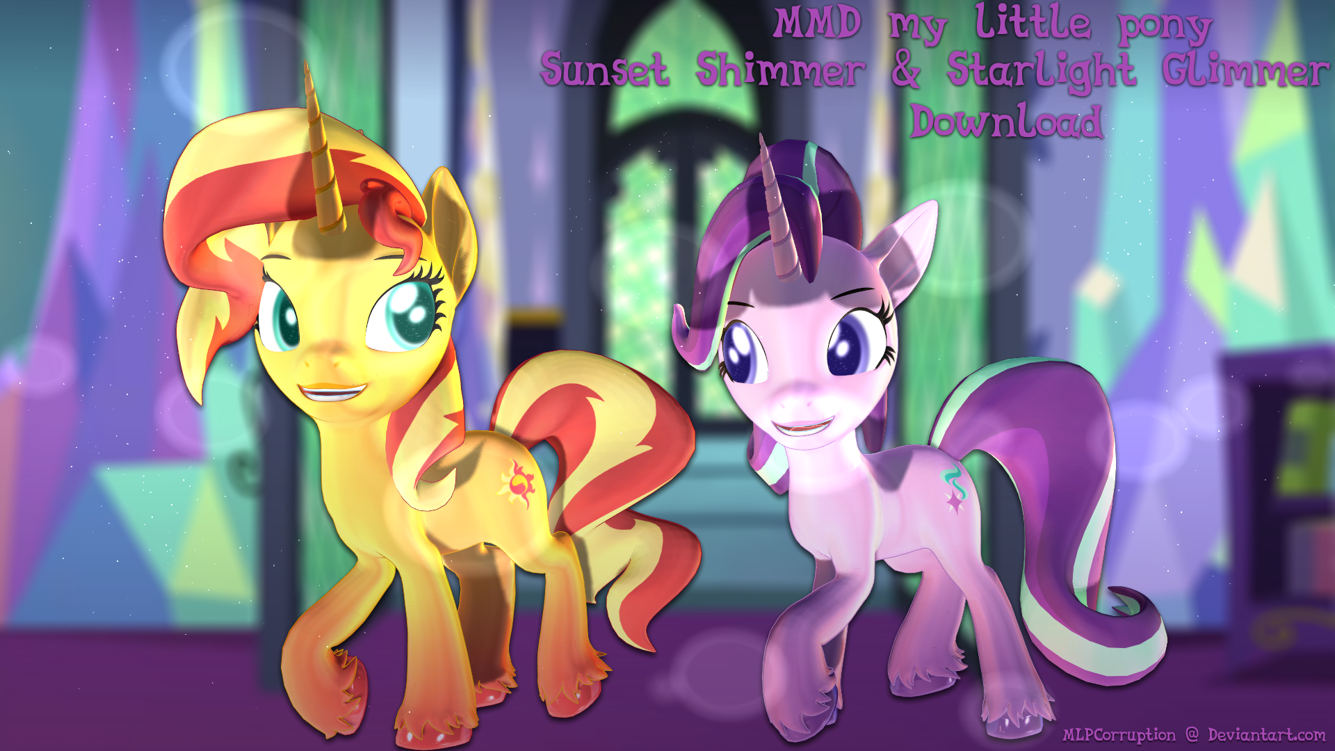 {MMD} Sunset and Starlight V2 + DL (UPDATED) by AstriaDawn on DeviantArt