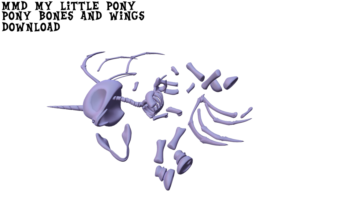 {MMD} Pony Bones + DL by AstriaDawn on DeviantArt