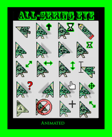 ALL SEEING EYE cursor set for Windows by Censorship-Sux on DeviantArt