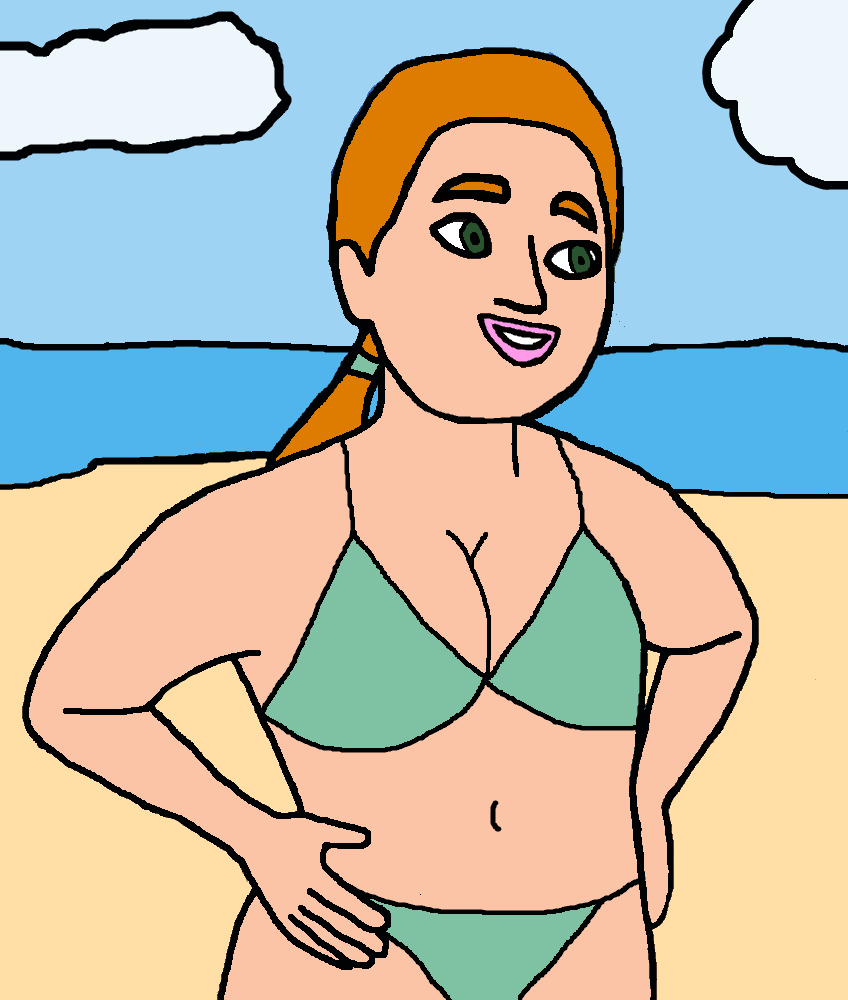 Jenny Packard At The Beach by Art-Man-1999 on DeviantArt