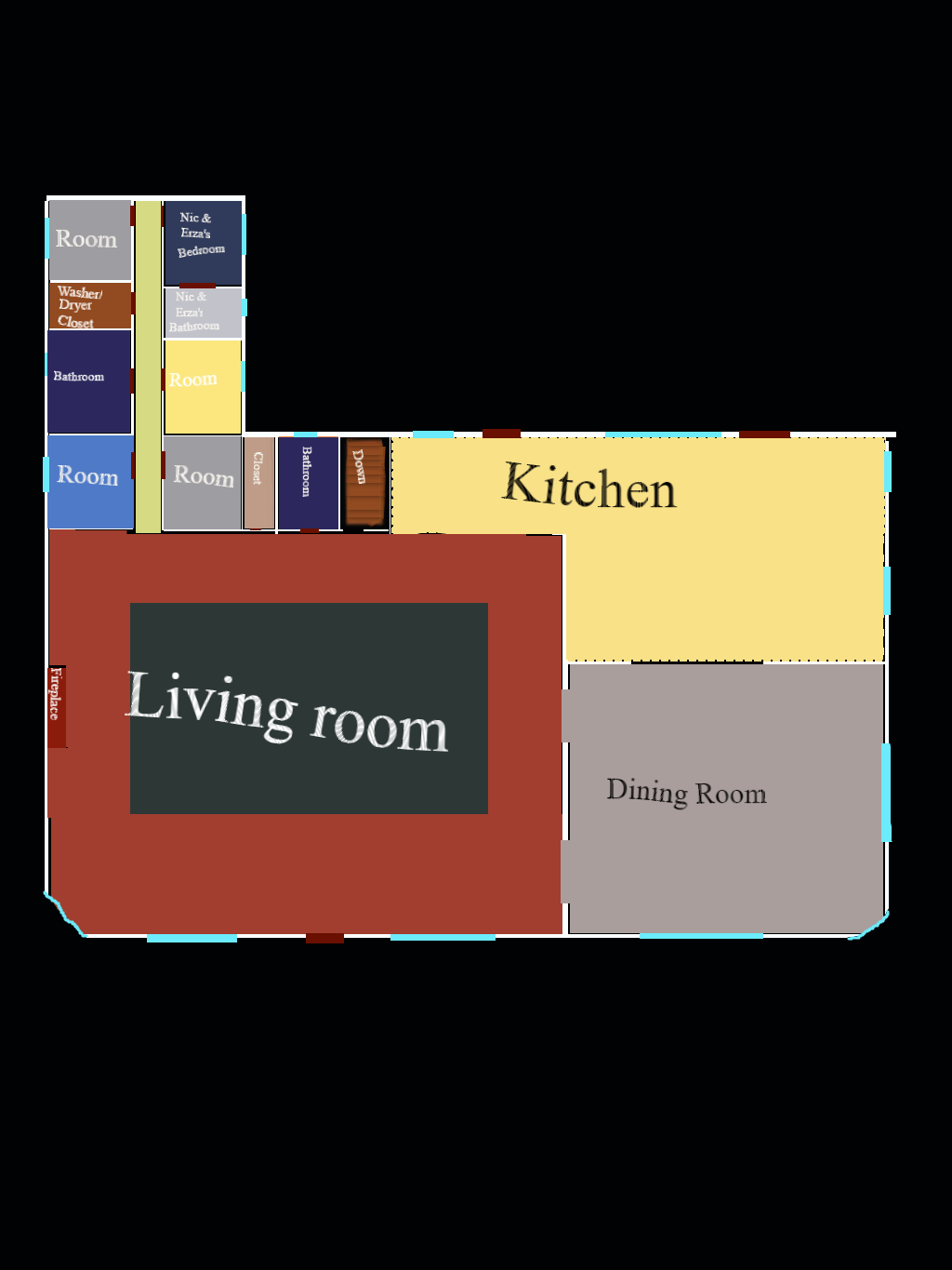 Nic and Erza's House - 1st Floor by InsanityEnforcer234 on DeviantArt