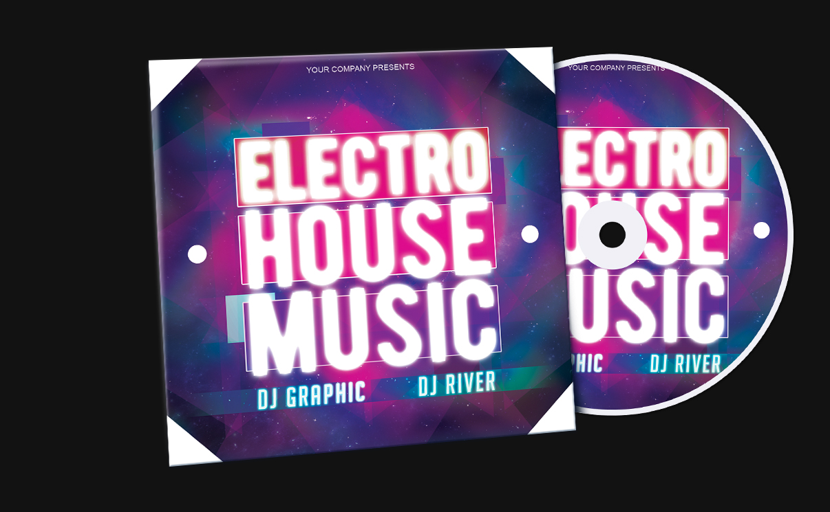Electro House Music CD Cover FREE TEMPLATE by KlarensM on DeviantArt