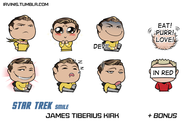 Star Trek Kirk Smiles by IrvinIS on DeviantArt