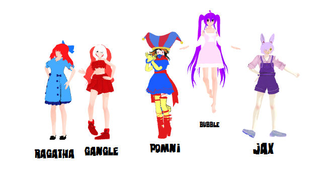 MMD The Amazing Digital Circus - Models DL (By Me) by francielyfox26 on ...