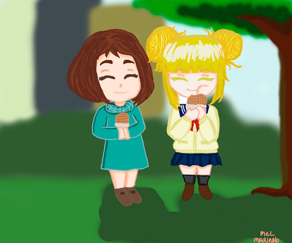 Toga Himiko and Uraraka Ochako by Honeysun29 on DeviantArt