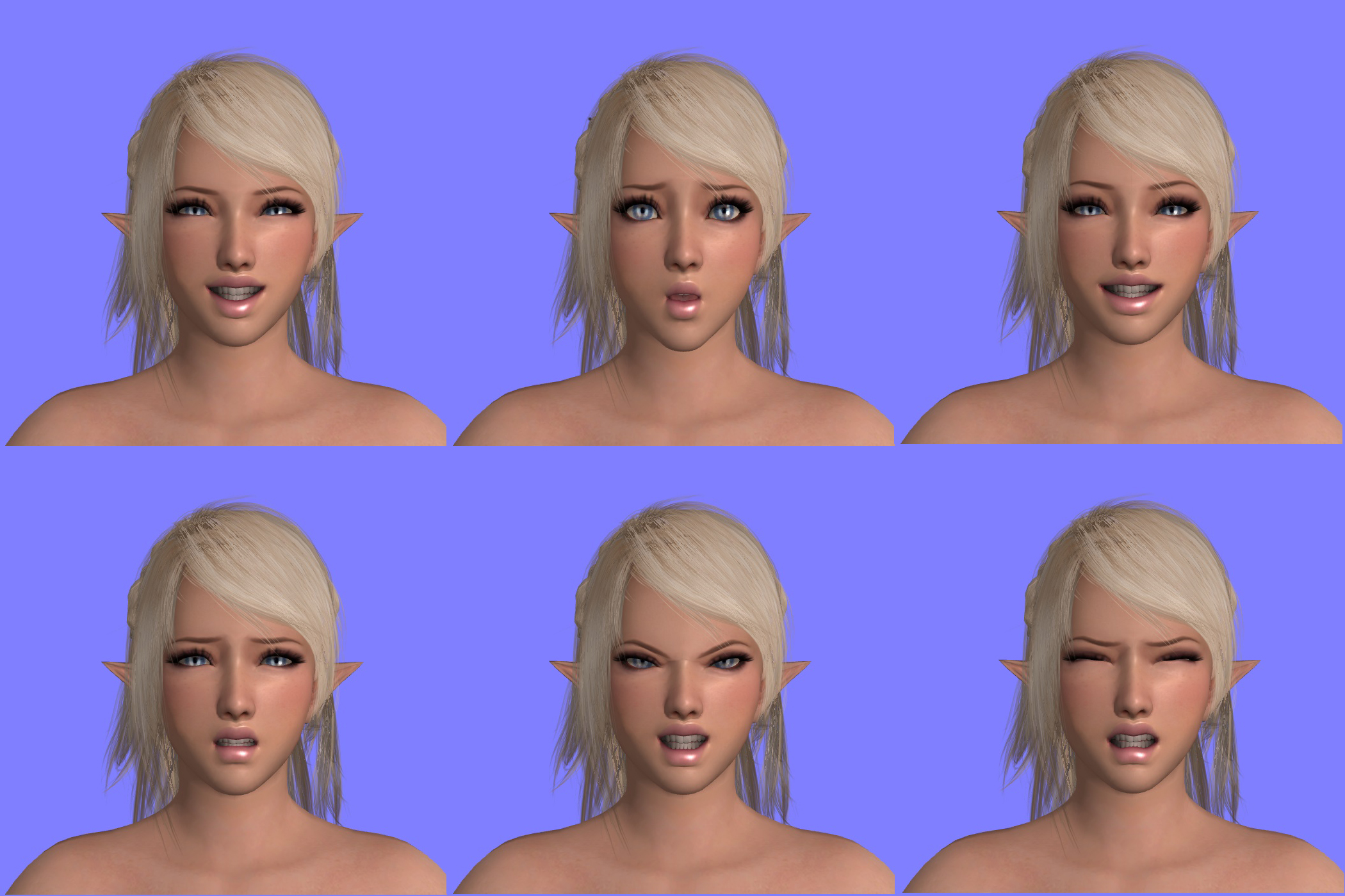 Astrea Face Poses 2 by bradpigg on DeviantArt