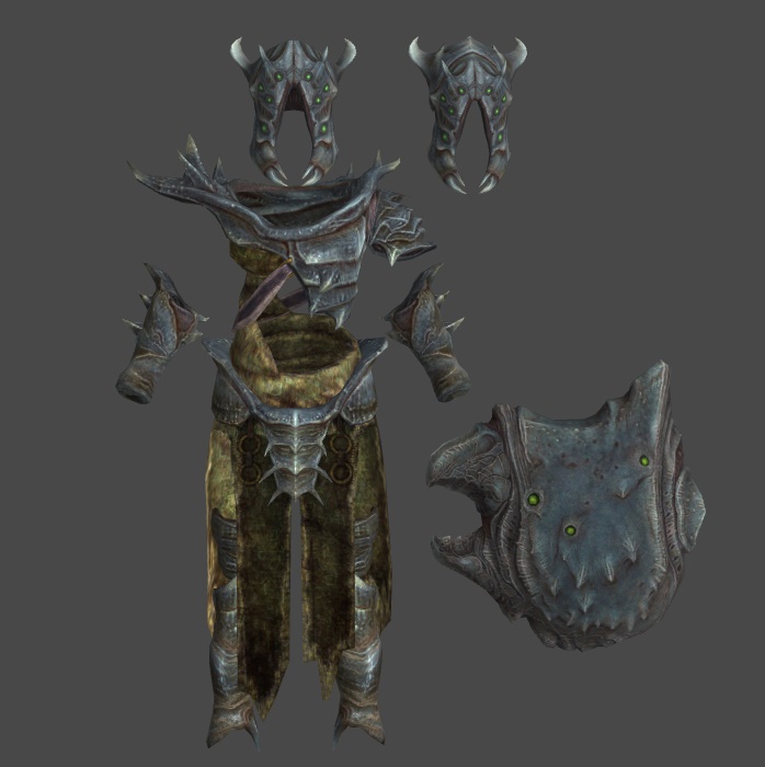 Skyrim Falmer Female Armor by bradpigg on DeviantArt