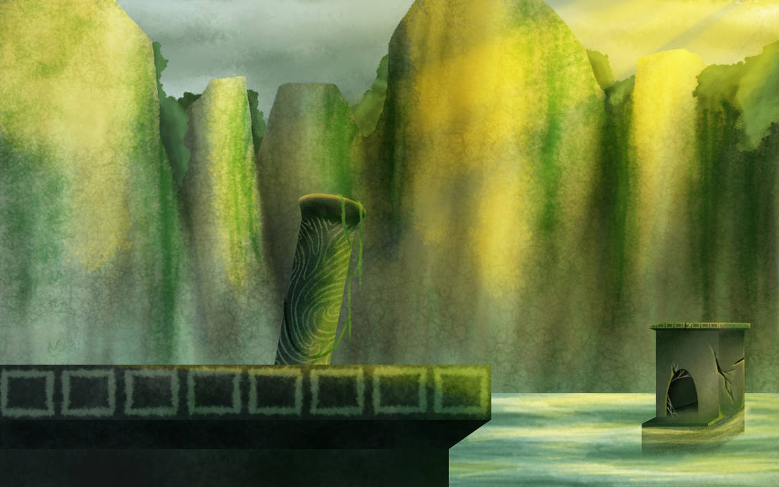 Watery ruins by Serenity-Wolfsong on DeviantArt