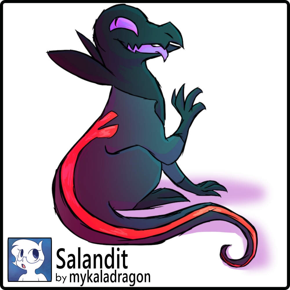 Salandit by bugsthedragon on DeviantArt