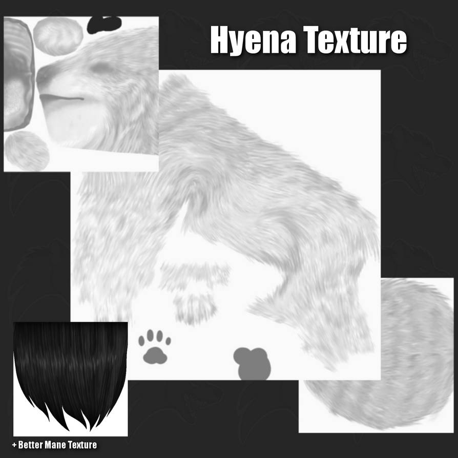 FeralHeartUnleashed Hyena Textures by KingCandy-TheAxolotl on DeviantArt