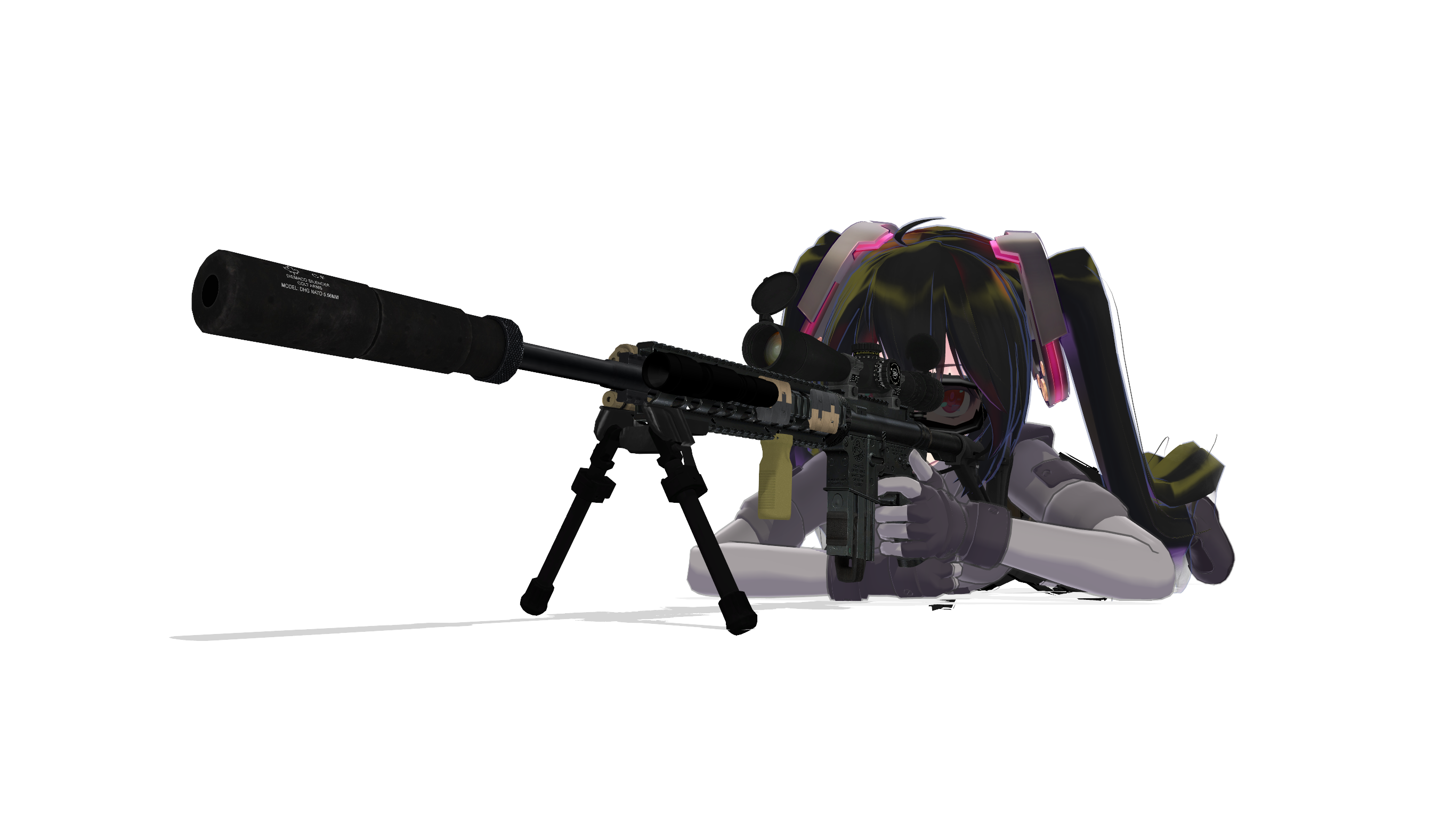 AR15 Sniper rifle DL by johneugene on DeviantArt