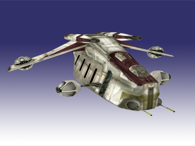 Star Wars: ROTS - Clone Gunship by NaruHinaFanatic on DeviantArt