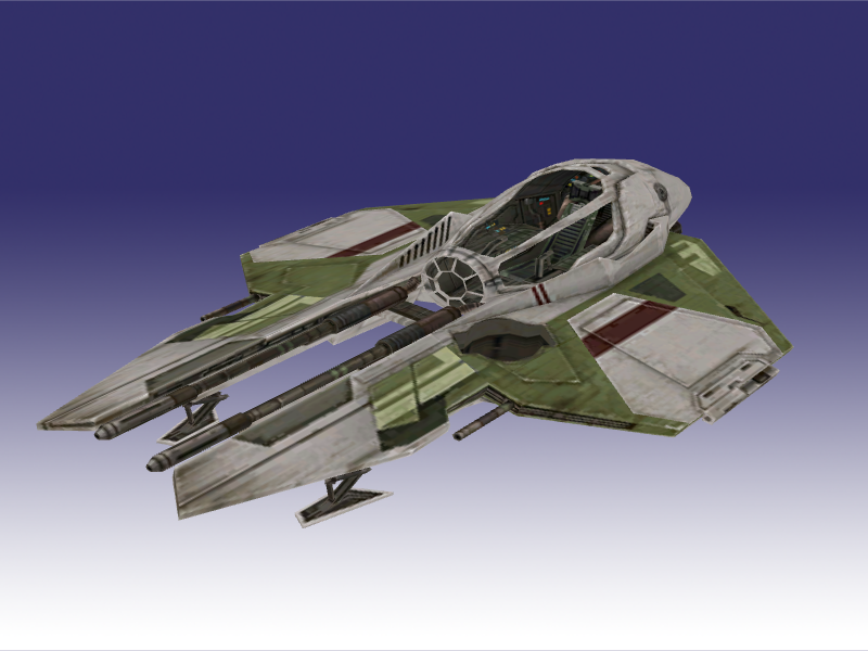 Star Wars: ROTS - Anakin's Green Jedi Starfighter by NaruHinaFanatic on ...