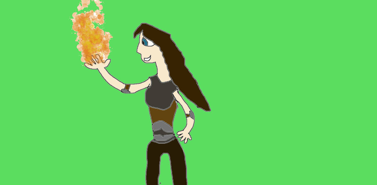 Liza just discovered fire magic by Gearrain on DeviantArt