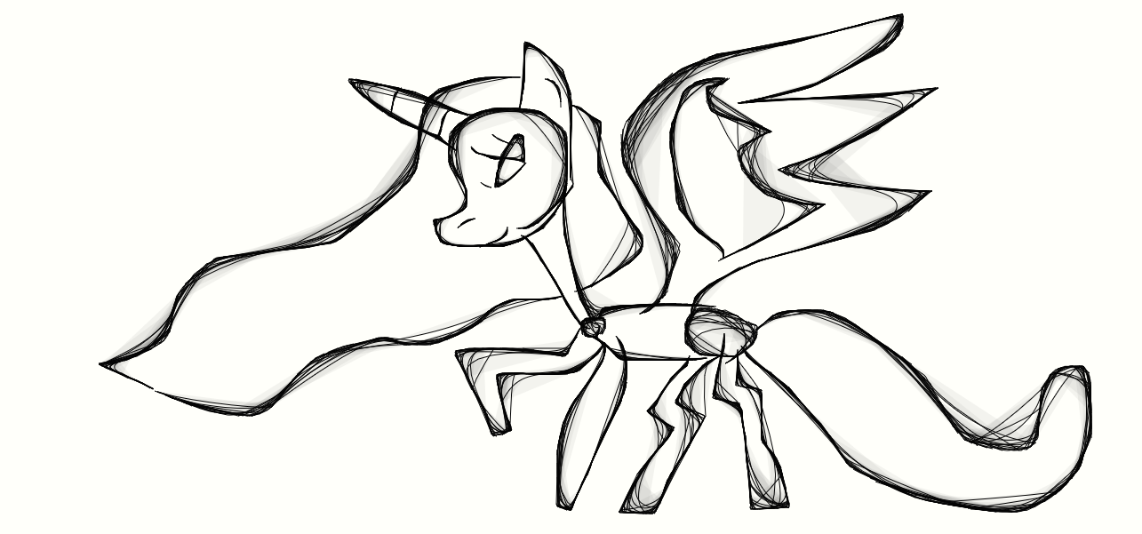 Alicorn Sketch by littledoegiuli95 on DeviantArt