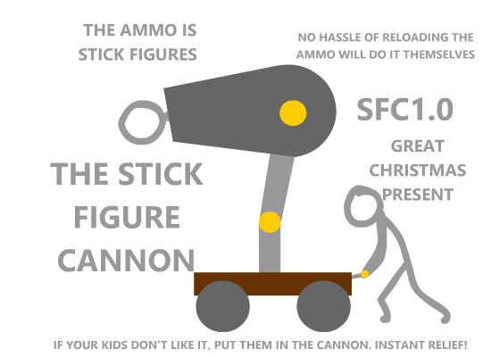 Stick Figure Cannon by Sgtpiggy on DeviantArt