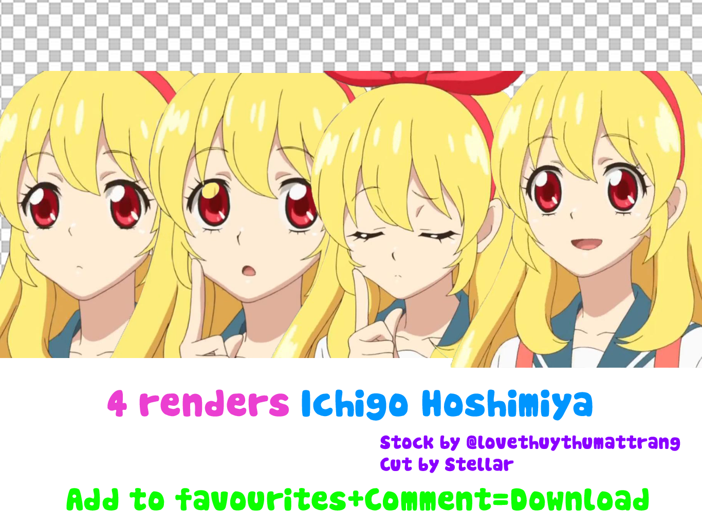 Pack Renders Ichigo Hoshimiya by AnhThuPham on DeviantArt