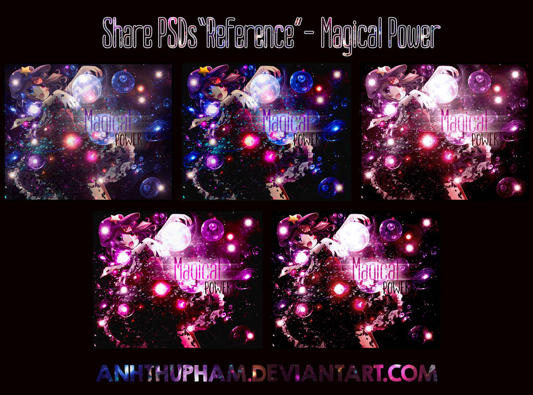 Pack PSD Coloring And Reference - Magical Power by AnhThuPham on DeviantArt