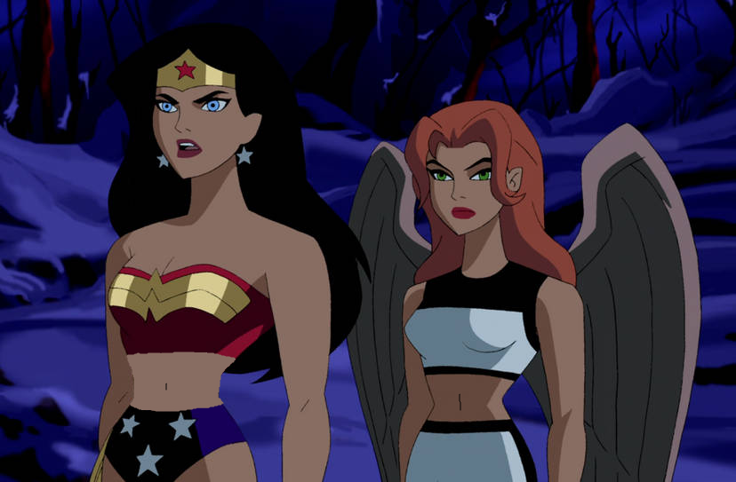 Wonder Woman and Hawkgirl are hot and strong by warriorlead9999 on DeviantArt