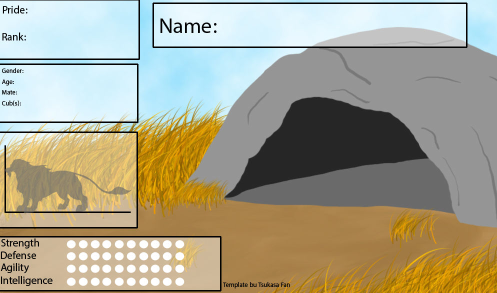 Free To Use Lion RP Template by TsukasaFanAdoptables on DeviantArt