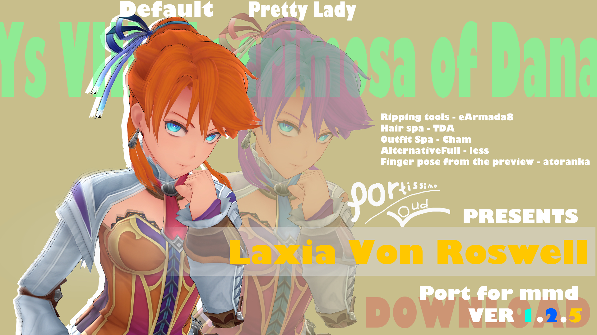 Ys VIII:Lacrimosa of Dana Laxia Von Roswell MMD DL by PortissimoLoud on ...