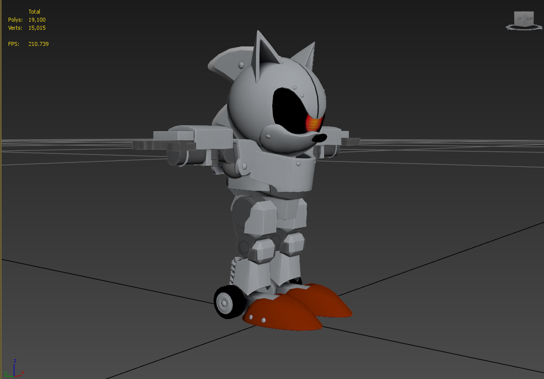 Mecha Sonic (Sonic Superstars) FBX model download by NickirixXT on ...