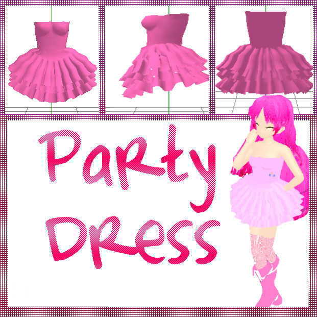 MMD: Party Dress +DL by MikuMikuLiv on DeviantArt
