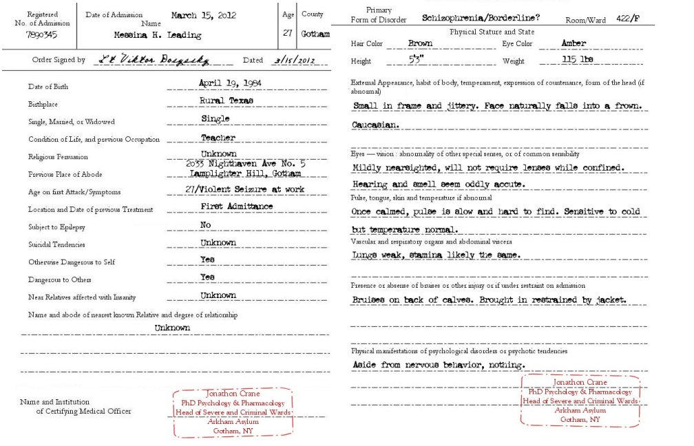 Asylum Admittance Forms by Lylix on DeviantArt