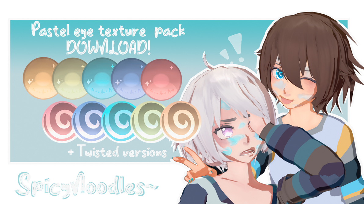 | MMD | PASTEL EYE TEXTURE PACK DOWNLOAD! by SpicyyNoodles on DeviantArt