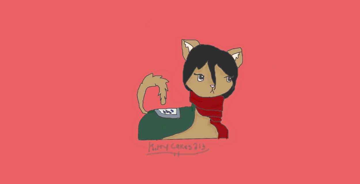 Mikasa as a Cat (aot) by KittyCakes213 on DeviantArt