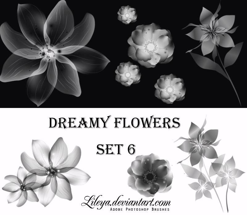 Dreamy Flowers set 6 by Lileya on DeviantArt