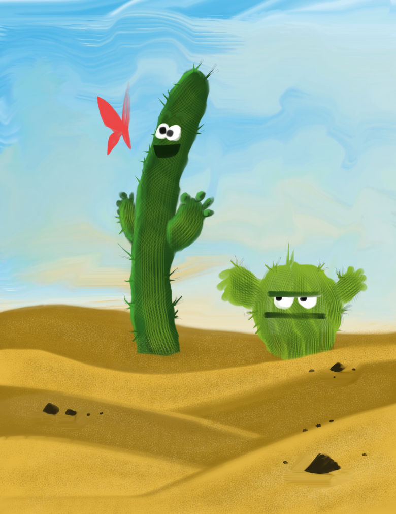 Huggable Cactus by DefinitelyArt on DeviantArt